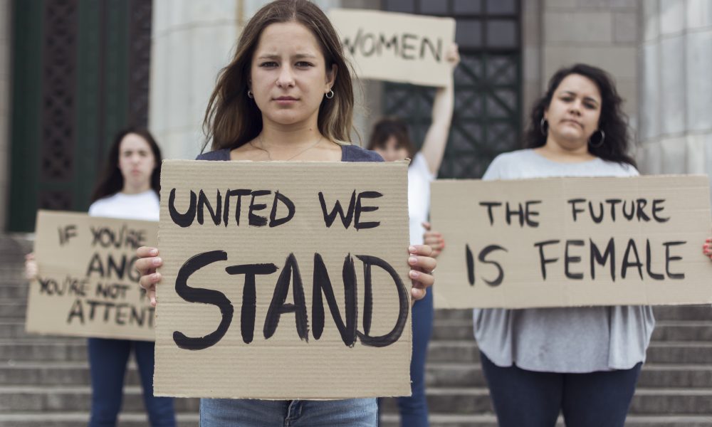 Support for abortion rights shows record gender gap in new US polling